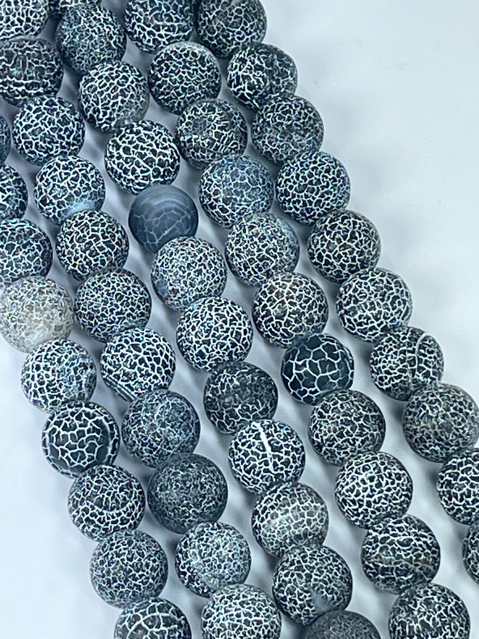 Orbicular Granite, 12mm, 16" Strand – iTry Studios