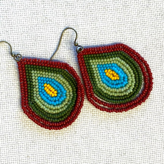 Brick Stitch Drop Earrings Class – iTry Studios